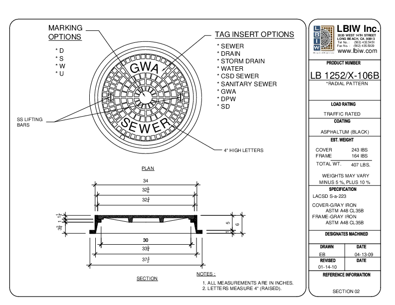 Sanitary Sewer | Long Beach Iron Works