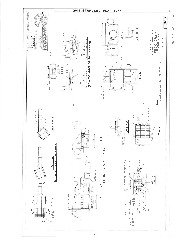 Deck Drains Type D-3, B7-7 | Long Beach Iron Works