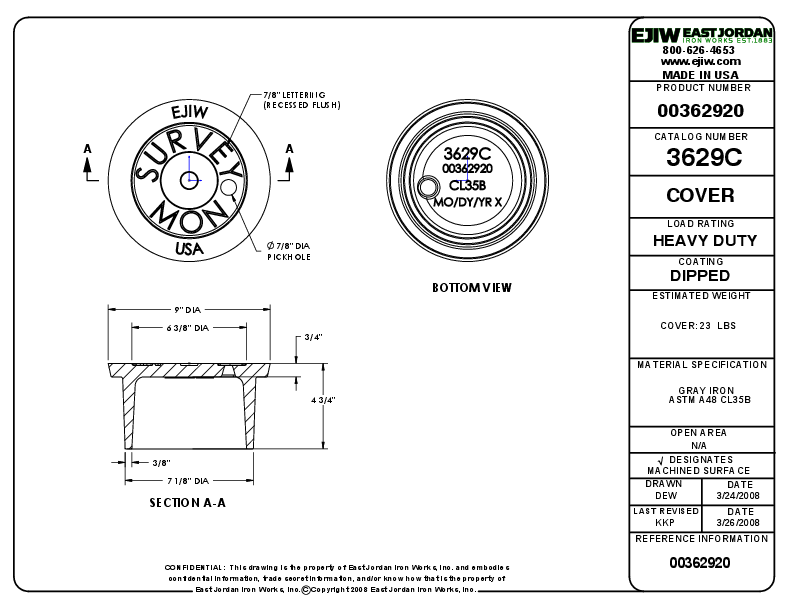 A74 Survey Monument--Type D | Long Beach Iron Works