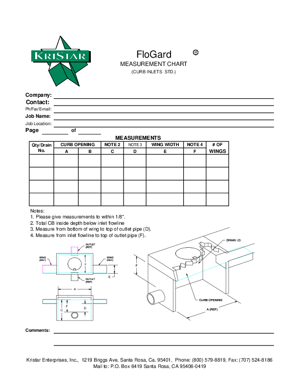 Curb Inlet Filter Insert | Long Beach Iron Works