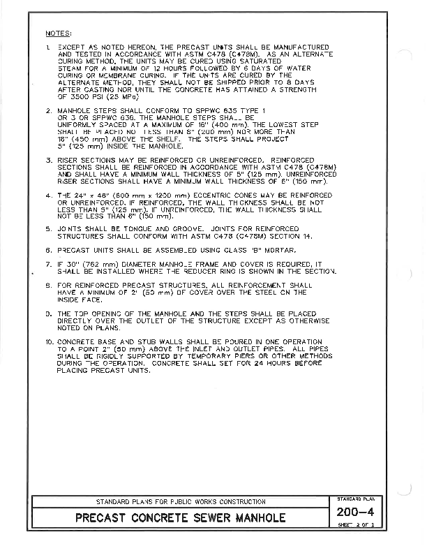 SPPWC 2021 STANDARD PLANS | Long Beach Iron Works